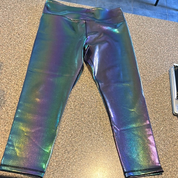 ZYIA | Pants & Jumpsuits | New Zyia Shiny Unicorn Iridescent Leggings ...